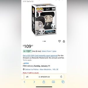 Funko | Toys | Funko Pop Tim Burtons Corpse Bride Victoremily And ...